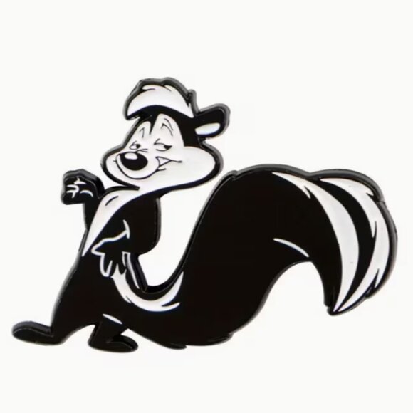 Looney Tunes Mania | Jewelry | Pepe Le Pew Enamel Lapel Pin Retro ...